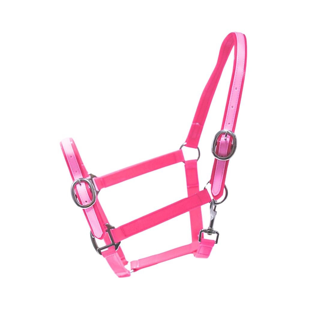 PVC Halter - Hot Pink & Light Pink