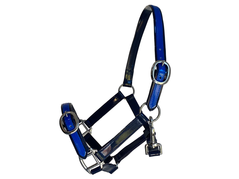 PVC Halter - Dark Navy & Royal Blue