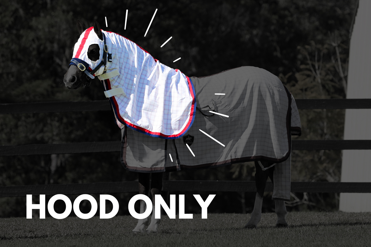 Diamond Ripstop Hood Only - Red & Navy Separates