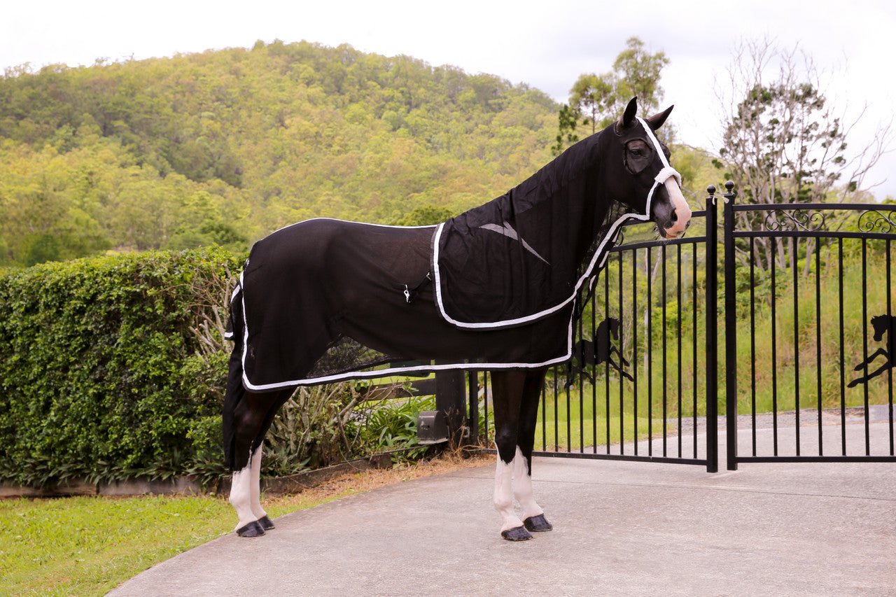 Summer Mesh Hood Set - Black